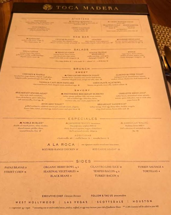 Toca Madera Houston Menu – Explore Elevated Mexican Dining ...